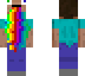 rainbow vomit | Minecraft Skin