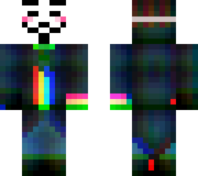 The Rainbow Hacker | Minecraft Skin