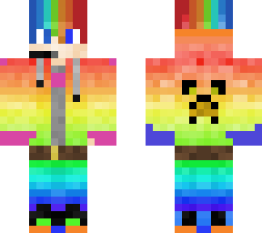 Rainbow boy | Minecraft Skin