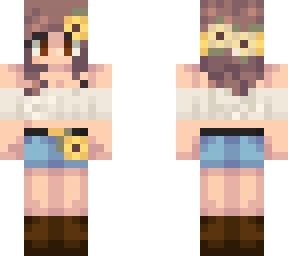 sunflower girl edited | Minecraft Skin