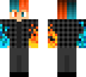 fire and ice boy skin | Minecraft Skins