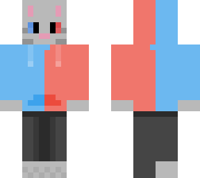 Blue and Red cat | Minecraft Skin