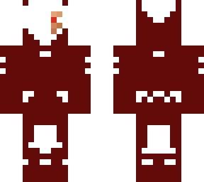 red and white inverse haze | Minecraft Skin