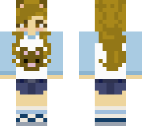 Cute Bear Girl | Minecraft Skin