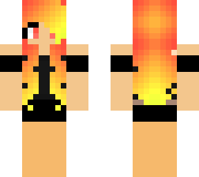 lava girl | Minecraft Skin