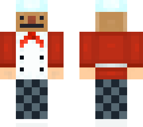 Overcooked Box Head Chef | Minecraft Skin