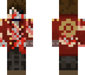 half human, half skeleton | Minecraft Skin