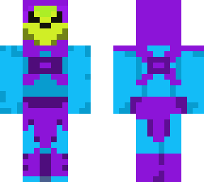 skeletor neon | Minecraft Skin