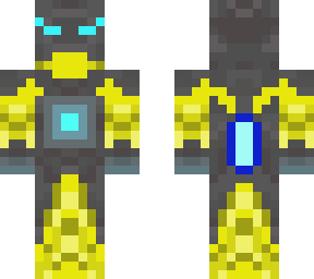 Yellow War Robot | Minecraft Skin