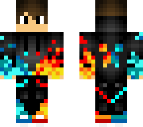 Fire and Ice gamer | Minecraft Skin