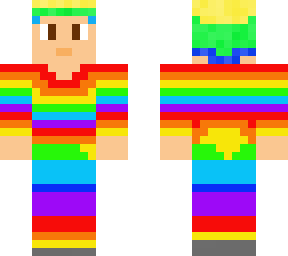 Rainbow Steve | Minecraft Skins