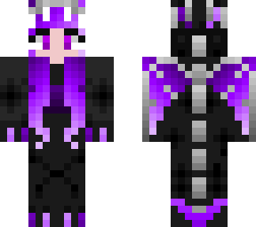 Magenta Dragon Girl | Minecraft Skin