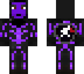 purple skull trooper face option 3 | Minecraft Skin