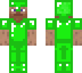 Emerald Armor Steve | Minecraft Skin