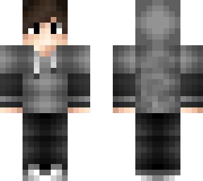 Grey Hoodie | Minecraft Skin