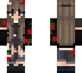 demon with roses | Minecraft Skins