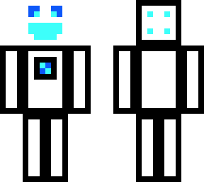 Cyan Splosion Man | Minecraft Skin