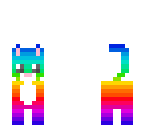 Rainbow Cat | Minecraft Skin