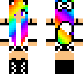 Rainbow Fox Fixed | Minecraft Skin