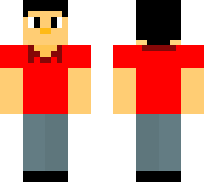 Red collar shirt | Minecraft Skin