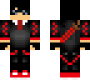red cool boy spy | Minecraft Skin