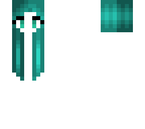 Straight - Dark Teal and Light Teal - HB | Minecraft Skin