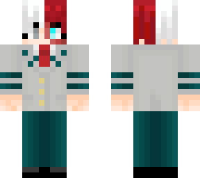 Todoroki Shoto from MHA(aka BNHA) with UA uniform | Minecraft Skin