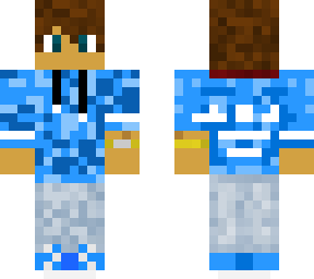 Cool guy wearing blue converse | Minecraft Skin