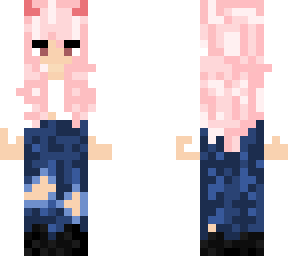 pink demon girl | Minecraft Skin