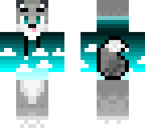 Sky blue wolf | Minecraft Skin