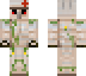 Angry iron golem | Minecraft Skin