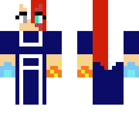 todoroki as a female | Minecraft Skin