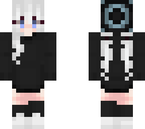 white haired girl | Minecraft Skin