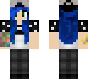 Josh Dun blue hair girl | Minecraft Skin