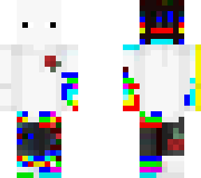 glitch mask joint | Minecraft Skin