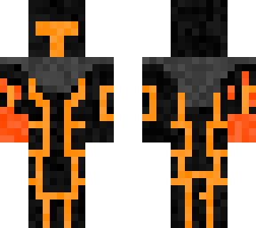 enchanded orange armor | Minecraft Skin