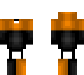 Halloween - Orange on Black hoodie v2 - OB | Minecraft Skin