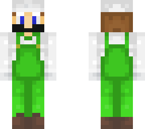 Luigi Fire Flower design | Minecraft Skin