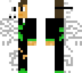 mitad esqueleto | Minecraft Skin