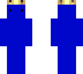 Blue Skin w/ Crown with Beady Eyes | Minecraft Skin