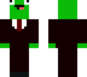 derp frog in suit | Minecraft Skin