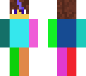 Rainbow kid | Minecraft Skin