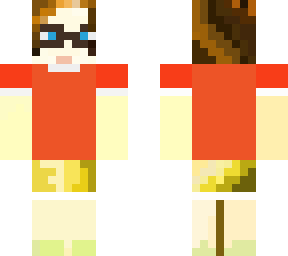 Girl With Glasses | Minecraft Skins