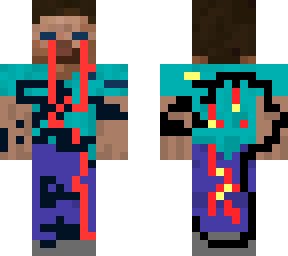 the sad Null Steve | Minecraft Skin