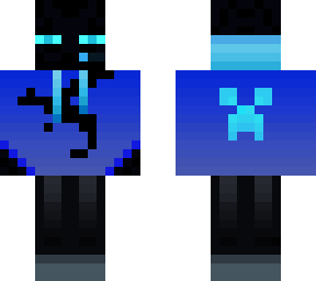 Blue enderman, | Minecraft Skin