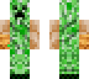 Buff Creeper with Infinity Gauntlet | Minecraft Skin