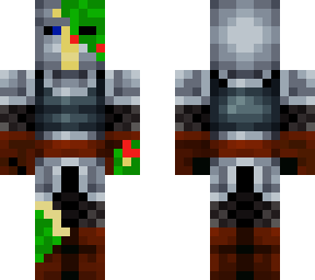 Half zombiefied knight in progress | Minecraft Skin