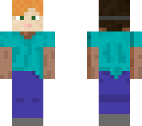 Steve With Alex Mask | Minecraft Skin