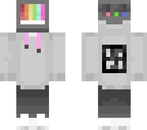 Black and White T.V. Static | Minecraft Skin