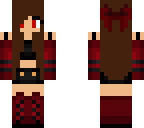 Gothic demon Girl | Minecraft Skin